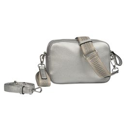 Gabor Damen Handtasche &raquo;Silena&laquo; hochwertig gewebte Gurtband und ein filigranes Logo silber