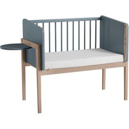 Paidi Beistellbett &raquo;LITTLE CLOUD&laquo; mit Lattenrost, variabel h&ouml;henverstellbar, umbaubar zum Tiny Sofa blau Holz teilmassiv