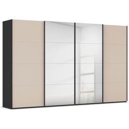 Rauch Schwebet&uuml;renschrank &raquo;Kleiderschrank Schrank Garderobe Schlafzimmerschrank SCALE-FYRA&laquo; edle viergeteilte T&uuml;ren Spiegel/Glas-Mix viele Farben MADE