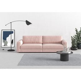 Trendmanufaktur Big-Sofa &raquo;Bourbon&laquo; extra tiefe Sitzfl&auml;che, wahlweise mit Sitztiefenverstellung bestellbar lila 92% Polyester, 8% Nylon