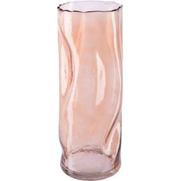 OTTO home Tischvase &raquo;Blumenvase Caline&laquo; Vase aus Glas, im Crunch-Design, H&ouml;he ca. 30 cm braun Glas
