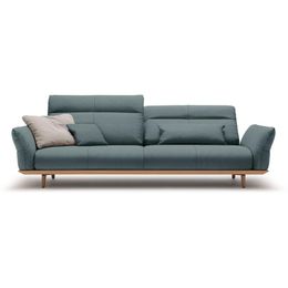 Creation BY ROLF BENZ 4-Sitzer &raquo;CR.460 Designsofa mit erstklassigem Sitzkomfort&laquo; Sockel in Eiche, F&uuml;&szlig;e Eiche natur, Breite 248 cm grau Chenille COCO (