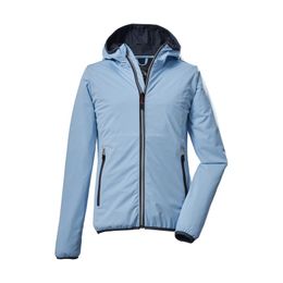 Killtec M&auml;dchen Outdoorjacke &raquo;KOS 229 GRLS JCKT&laquo; Packbare, wasserdichte Kinderjacke mit Kapuze blau 128