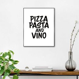 Reinders Bild mit Rahmen &raquo;Pizza, Pasta and Vino&laquo; schwarz Holzwerkstoff