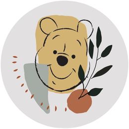 Komar Fototapete &raquo;Vlies selbstklebend - Winnie the Pooh Smile - Gr&ouml;&szlig;e 125 x 125 cm&laquo; bedruckt glatt Kinderzimmer bunt Vlies