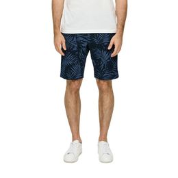 s.Oliver Herren s.Oliver Bermudas Sommerhose mit All-Over Print blau 30, N-Gr