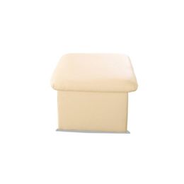 COTTA Hocker &raquo;Casino&laquo; beige Luxus-Kunstleder;NaturLEDER, echtes Rindsleder;Luxus-Microfaser (100% Polyester);SOFTLUX -Kunstleder