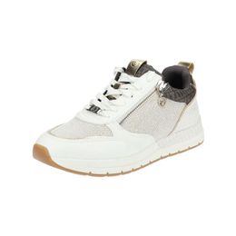 Tamaris Damen Sneaker &raquo; Sneaker Lederimitat/Textil&laquo; beige 37