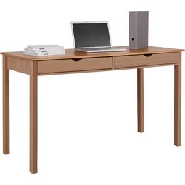 Home Affaire Schreibtisch &raquo;Gava&laquo; aus massiven Kiefernholz, mit praktischen Griffmulden, Breite 140 cm beige
