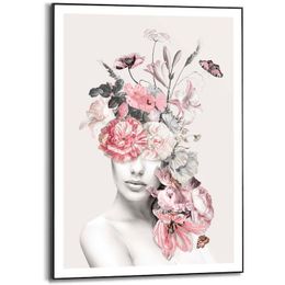 Reinders Poster &raquo;Blumenfrau&laquo; rosa MDF