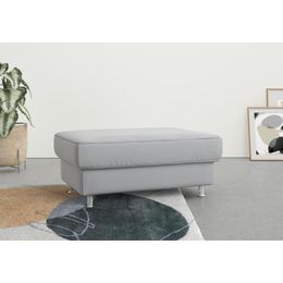 Sit & More sit&more Stauraumhocker &raquo;Apulia&laquo; mit Stauraum grau Webstoff (100% Polyester);Struktur weich ( 90% Polyester, 10% Polyamis, );Luxus-Microfaser Euphoria