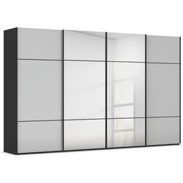 Rauch Schwebet&uuml;renschrank &raquo;Kleiderschrank Schrank Garderobe Schlafzimmerschrank SCALE-TRIO&laquo; edle dreigeteilte Front mit 2 Zierleisten Spiegel/Glas 