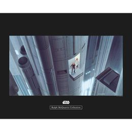 Komar Bild &raquo;Star Wars Classic RMQ Escape Plan&laquo; Star Wars 1 Stk. tlg. Wandbild zur Dekoration im Kinderzimmer - ohne Rahmen bunt Holz, Papier