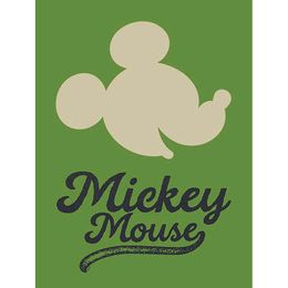 Komar Bild &raquo;Mickey Mouse Green Head&laquo; Disney 1 Stk. tlg. Wandbild zur Dekoration im Kinderzimmer - ohne Rahmen gr&uuml;n Holz, Papier