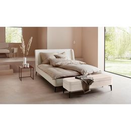 LeGer Home by Lena Gercke Bettbank &raquo;Mayra&laquo; Inkl. Stauraum, frei im Raum stellbar beige Massivholz, Sperrholz
