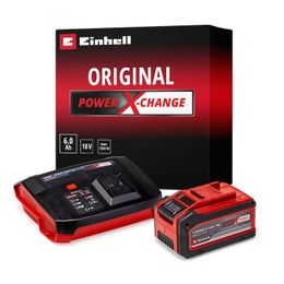 Einhell Akku-Ladestation &raquo;PXC-Starter-Kit 18V 4-6Ah & 6A Boostcharger&laquo; Packung, 2 Stk. tlg. inkl. Akku schwarz Akku-Ladestation