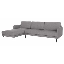 Creation BY ROLF BENZ Ecksofa &raquo;CR.450, Designecksofa, L-Form&laquo; Armlehne sehr schmal, Breite 274 cm, Alugussfu&szlig; Umbragrau grau Chenille COCO (72% 