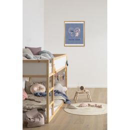 Komar Bild &raquo;Stitch One of a Kind&laquo; Disney 1 Stk. tlg. Wandbild zur Dekoration im Kinderzimmer - ohne Rahmen blau Holz, Papier