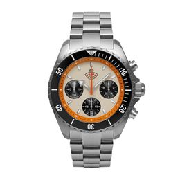 Ruhla Herren ruhla Chronograph &raquo;Glasbach Cup&laquo; Quarzuhr, Herrenuhr, Datum, Stoppfunktion, Saphirglas, Made in Germany silber