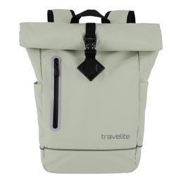 Travelite Damen Travelite Freizeitrucksack &raquo;BASICS Roll-Up Rucksack Plane&laquo; Wanderrucksack Reiserucksack Streetpack Arbeitsrucksack gr&uuml;n B/H/T: 26cm x 