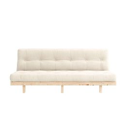 Karup Design Schlafsofa &raquo;Lean 200 Schlafsofa, G&auml;stebett, Sofa mit Futonmatratze&laquo; Inkl. Futonmatratze, Liegefl&auml;che 130x200 cm, FSC zertifizierte Kiefer beige Bezug: