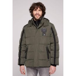 CAMP DAVID Herren CAMP DAVID Outdoorjacke mit Kapuze mit Windbreaker-B&uuml;ndchen im &Auml;rmel gr&uuml;n S