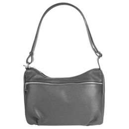 Samantha Look Damen Shopper echt Leder, Made in Italy schwarz