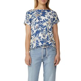 s.Oliver Damen s.Oliver T-Shirt mit All-Over Print wei&szlig; 46