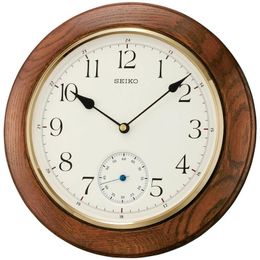Seiko Damen Wanduhr Quarzuhr, Wohnzimmer, Esszimmer, Arbeitszimmer, K&uuml;che braun