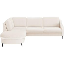 Sit & More sit&more Ecksofa &raquo;Soul L-Form&laquo; wahlweise mit Bettfunktion und Bettkasten oder Schubkasten beige 100% Polyester
