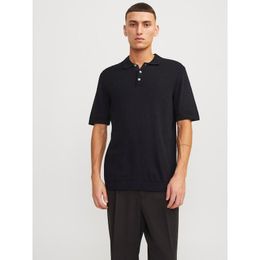 Jack & Jones Jack & Jones Herren Poloshirt &raquo;JJEEMIL KNIT POLO S/S SN&laquo; schwarz S