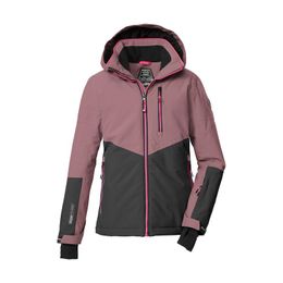 Killtec M&auml;dchen Skijacke &raquo;KSW 207 GRLS SKI JCKT&laquo; Wasserdichte, atmungsaktive Kinderjacke mit reflektierenden Details rosa 128