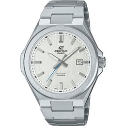 CASIO EDIFICE Herren CASIO EDIFICE Quarzuhr Armbanduhr, Herrenuhr, bis 10 bar wasserd. Edelstahlarmband,Saphirglas silber