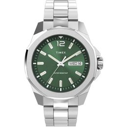 Timex Herren Quarzuhr &raquo;ESSEX&laquo; Armbanduhr, Herrenuhr, Datum, Leuchtzeiger, Mineralglas, analog silber