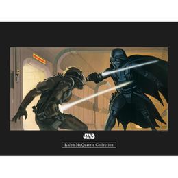 Komar Bild &raquo;Star Wars Classic RMQ Vader Luke Hallway&laquo; Star Wars 1 Stk. tlg. Wandbild zur Dekoration im Kinderzimmer - ohne Rahmen bunt Holz, Papier