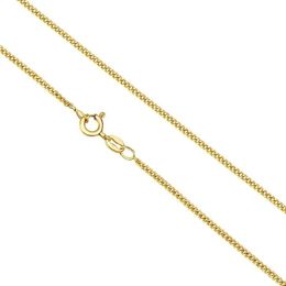 Vivance Damen Collierkettchen &raquo;925 Sterling Silber vergoldet Panzerkette 42 cm&laquo; gelb