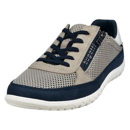 Bugatti Herren Bugatti Sneaker , Freizeitschuh, Halbschuh, Schn&uuml;rschuh mit Kontrastbes&auml;tzen beige 41