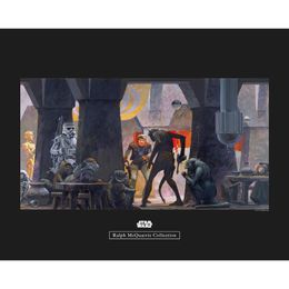 Komar Bild &raquo;Star Wars Classic RMQ Mos Eisley Streets&laquo; Star Wars 1 Stk. tlg. Wandbild zur Dekoration im Kinderzimmer - ohne Rahmen bunt Holz, Papier