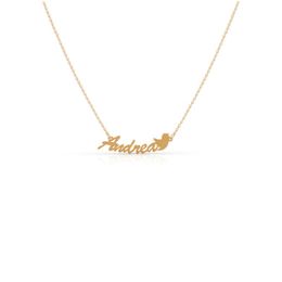 Firetti Damen Namenskette &raquo;Schmuck Geschenk Silber 925 Halskette mit deinem Namen&laquo; gold