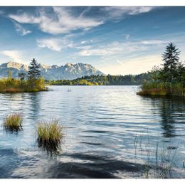 Komar Vliestapete &raquo;Digitaldruck Vlies - Am Ende des Tages - Gr&ouml;&szlig;e 300 x 280 cm&laquo; bedruckt glatt Wohnzimmer, Schlafzimmer blau Vlies