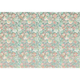 Komar Vliestapete &raquo;Digitaldruck Vlies - Fleurs d'Oc&eacute;an - Gr&ouml;&szlig;e 400 x 280 cm&laquo; bedruckt glatt Wohnzimmer, Schlafzimmer bunt Vlies