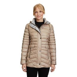 Gil Bret Damen Steppjacke mit Kapuze mit abnehmbarer Kapuze beige 38