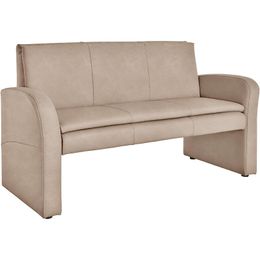 exxpo - sofa fashion Polsterbank &raquo;Cortado, elegant und zeitlos, bequem&laquo; hohe Bodenfreiheit, sch&ouml;ne Detailverarbeitung, wahlweise Lederbezug beige 