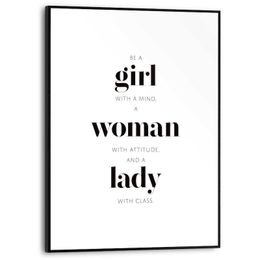 Reinders Poster &raquo;Lady&laquo; schwarz MDF