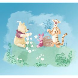 Komar Vliestapete &raquo;Digitaldruck Vlies - Winnie the Pooh Picnic - Gr&ouml;&szlig;e 300 x 280 cm&laquo; bedruckt glatt Kinderzimmer bunt Vlies