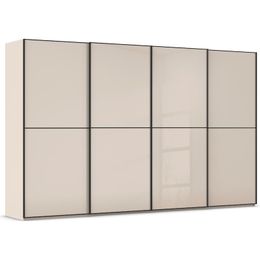Rauch Schwebet&uuml;renschrank &raquo;Kleiderschrank Schrank Garderobe Schlafzimmerschrank SCALE-DUO&laquo; edle zweigeteilte T&uuml;ren Glas-Front mit 3 Zierleisten MADE 