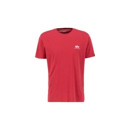 Alpha Industries Damen T-Shirt &raquo;Basic T-Shirt SL&laquo; rot M