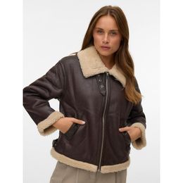 V&eacute;ro Moda Vero Moda Damen Kurzjacke &raquo;VMVIRGINIA SHORT JACKET BOO&laquo; farblich abgesetzte Details L