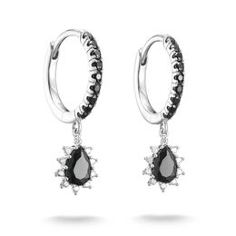 Thomas Sabo Damen Thomas Sabo Paar Creolen &raquo;True Romance Ohrschmuck "Tropfen"&laquo; mit Zirkonia (synth.)