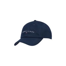Tommy Jeans Damen Baseball Cap &raquo;TJW LINEAR LOGO 6 PANEL CAP&laquo; mit Logostickerei UNISEX blau